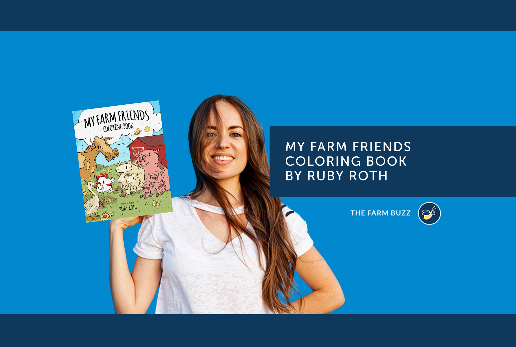 My FARM Friends Coloring Book by Ruby Roth | THE FARM BUZZ